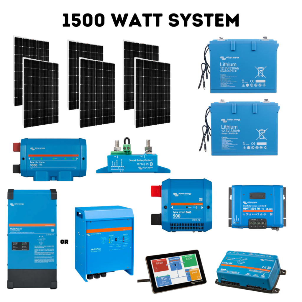 MYT Solar 1500W Advanced Victron Inverter/Lithium System